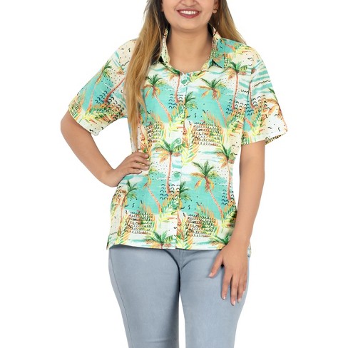Happy Bay Women's Button Down Blouses Summer Shirts Vacation Casual ...