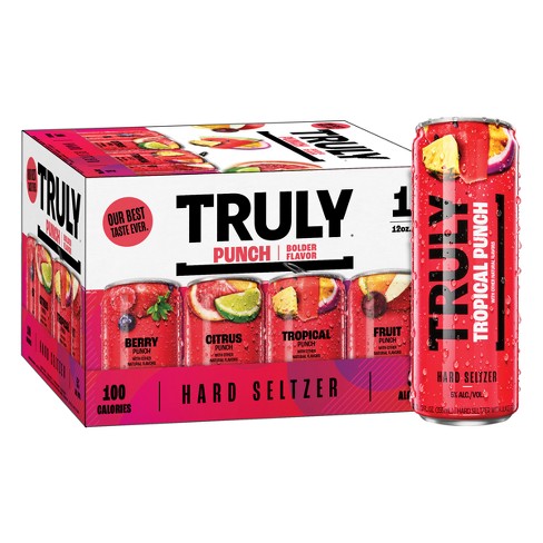 Truly Hard Seltzer Punch Mix Pack - 12pk/12 Fl Oz Slim Cans : Target