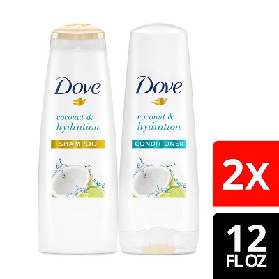 Dove Beauty Coconut & Hydration Shampoo & Conditioner Set - 12 Fl Oz ...