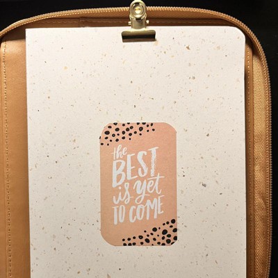 Zipper Tech Case With Pockets And 60 Page 0.3" Rule Notebook Brown ...