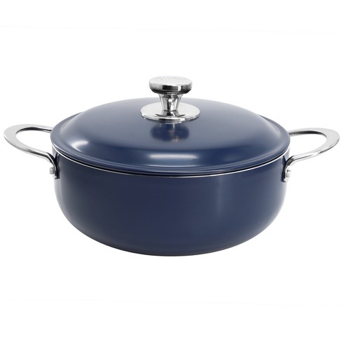 Oster Cartagena 3.8 Quart Nonstick Aluminum Caldero With Lid In Dark ...