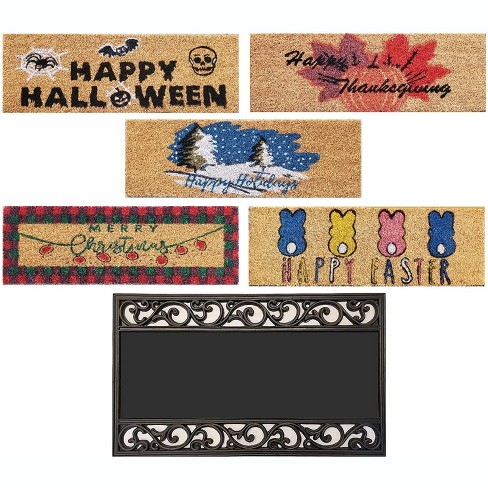 Kovot Holiday's Interchangeable Doormat, Includes 5 Interchanging ...