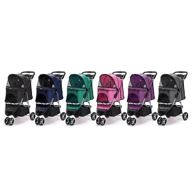 Costway 4-in-1 Double Pet Stroller W/ Detachable Carrier Travel ...