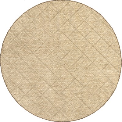 Nuloom Ray Diamond Indoor/outdoor Patio Area Rug 3' 6" X 5' In Natural ...