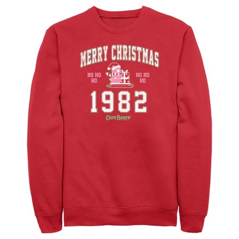 Men's Care Bears Merry Christmas Cheer Bear Sweatshirt : Target