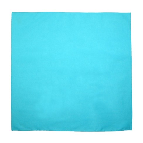 Ctm Cotton Solid Color Bandanas (pack Of 5 Of Same Color), Turquoise ...