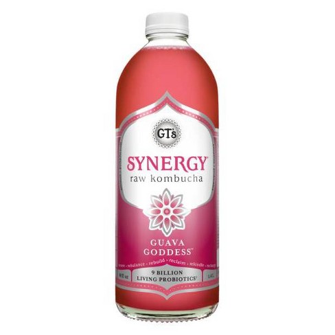 Gt's Synergy Guava Goddess Organic Raw Kombucha - 48 Fl Oz : Target