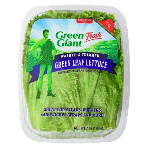 Washed & Trimmed Green Leaf Lettuce - 7oz : Target