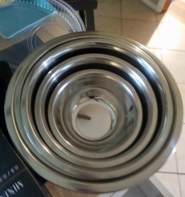 Joyjolt Stainless Steel Food Mixing Bowl Set Of 6 Kitchen Mixing Bowls ...