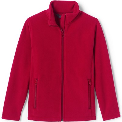 Lands' End School Uniform Kids Full-zip Mid-weight Fleece Jacket - X ...
