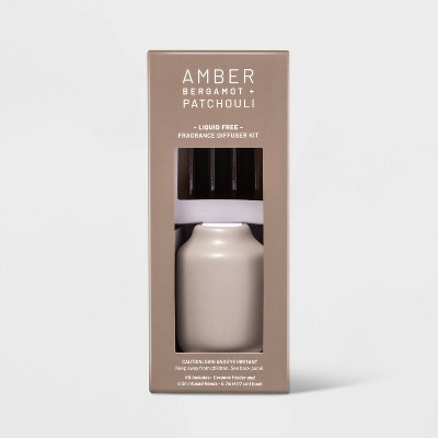 Liquidless Ceramic Diffuser Kit (with 6ct Amber Scented Reeds ...