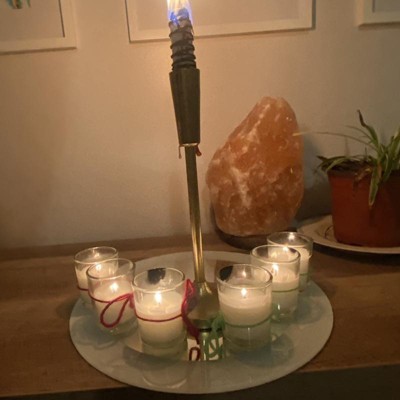 Set Of 3 Aluminum Taper Holders Gold - Threshold™ : Target