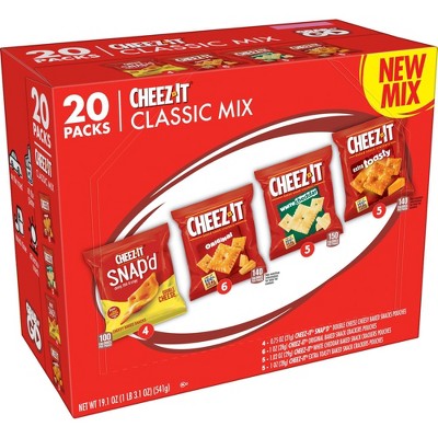 Cheez-it Cheese Lovers Multipack Crackers - 19.1oz/20ct : Target