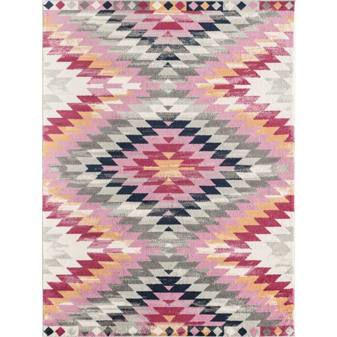 Cosmoliving By Cosmopolitan Soleil Br25b Rose Area Rug, 8'x10' : Target