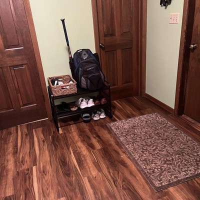 2 Tier Shoe Rack Black Metal Mesh - Brightroom™ : Target