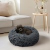Petami Calming Dog Bed For Puppy Cat Kitten, Round Washable Pet Bed ...