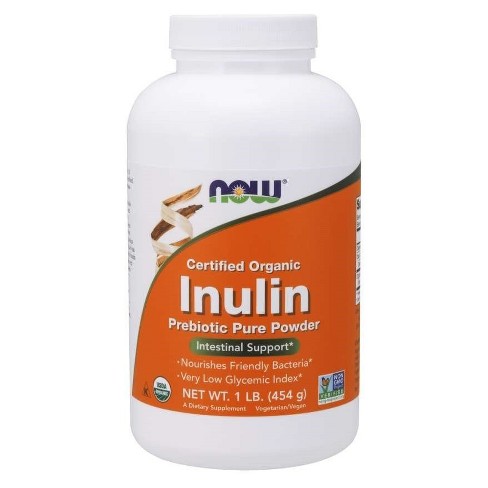 Organic Inulin Prebiotic Pure By Now Foods - 1 Lb Powder : Target