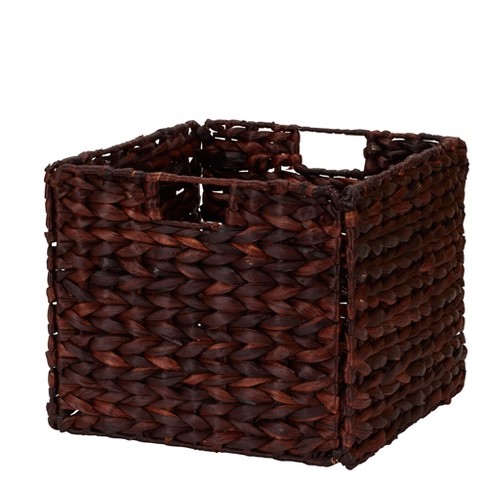 Foldable Wicker Storage Bin, Water Hyacinth : Target