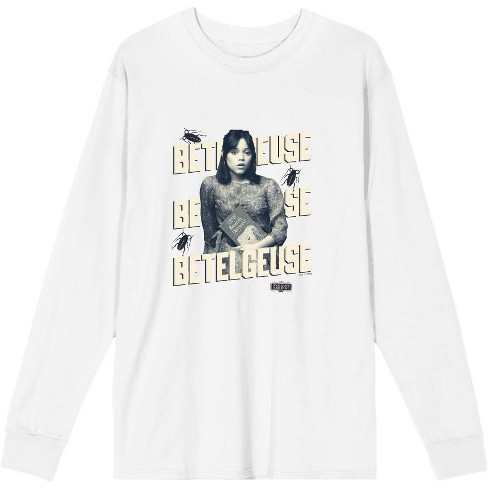 Beetlejuice Beetlejuice Astrid Betelgeuse Adult White Crew Neck Long ...