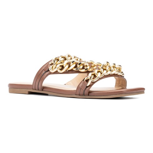 Fashion To Figure Women's Maeve Flats - Wide Width - 12, Cognac : Target