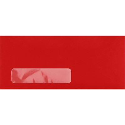 Lux #10 Window Envelopes (4 1/8 X 9 1/2) 50/pack Ruby Red (lux-4860-w18 ...