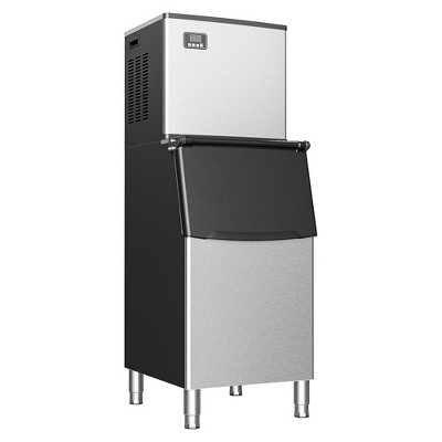 Simzlife 400Lbs/24H Commercial Ice Maker Machine, Stainless Steel Clear ...