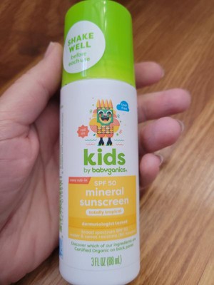 Babyganics Kids' Sunscreen Roller Ball - Spf 50 - 3 Fl Oz : Target
