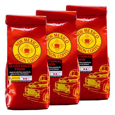 New Mexico Pinon Traditional Medium Roast Ground Coffee - 12oz/3ct : Target