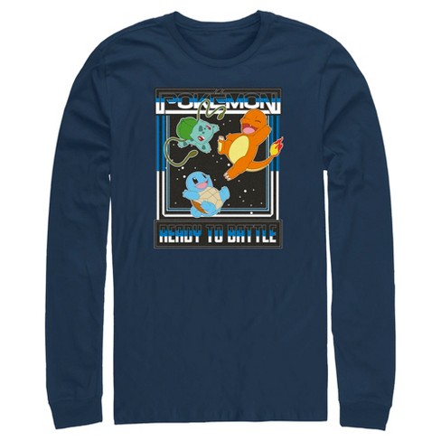 Men's Pokemon Ready To Battle Trio Long Sleeve Shirt : Target
