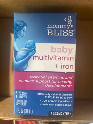 Mommy's Bliss Baby Multivitamin + Iron - 1 Fl Oz : Target