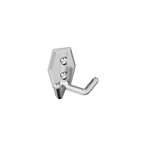 Amerock Benton Transitional Double Prong Polished Chrome Wall Hook : Target