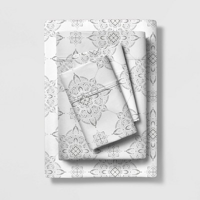 Color Sense Percale Weave Cool & Crisp Cotton Rich Sheet Set, King ...