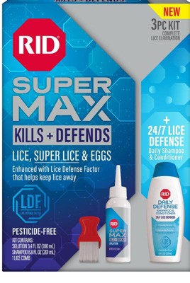 Rid Super Max 5-in-1 Hair & Home Complete Lice Treatment Kit : Target