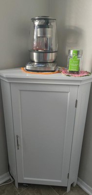 Somerset Single Door Corner Cabinet White - Riverridge Home : Target