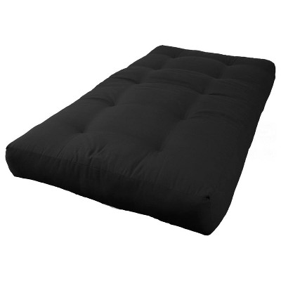 Blazing Needles Renewal 8-inch Twill Twin-size Futon Mattress - Black ...