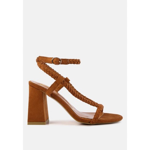 Smoosh Braided Block Heel Sandals : Target