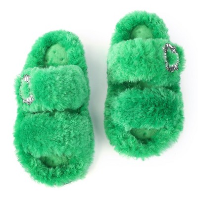 Journee Collection Women's Faux Fur Relaxx Slipper Yellow 8 : Target