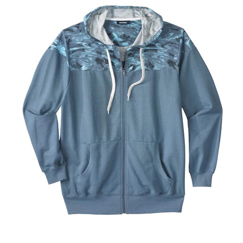 Kingsize Men's Big & Tall French Terry Snow Lodge Hoodie - Tall - 5xl ...