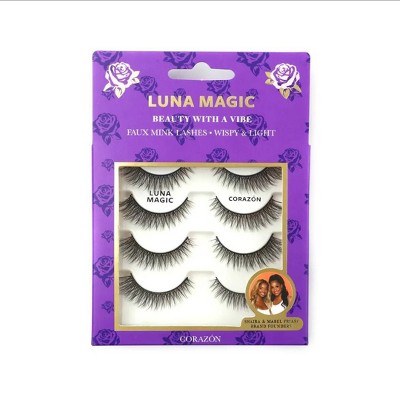 Luna Magic Faux Mink Lashes - Corazón - 4pr : Target