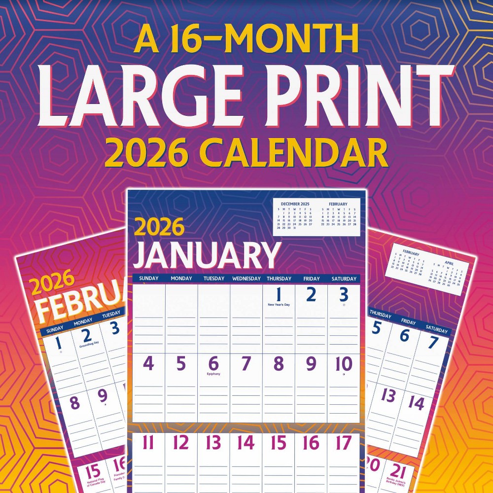 Trends International Large Print 12"x12" Wall Calendar 2026 - buy ...