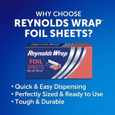 Reynolds Kitchens Pre-cut Pop-up Foil Sheets - 50ct : Target