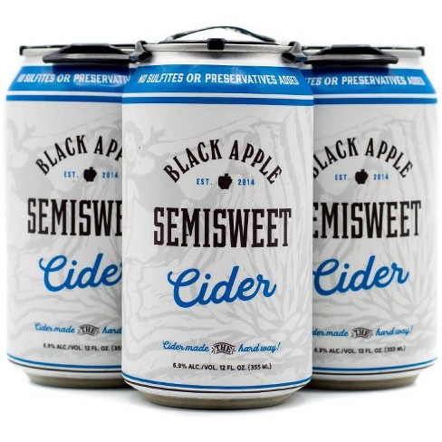 Black Apple Blackberry Hard Cider - 4pk.12 Fl Oz Cans : Target