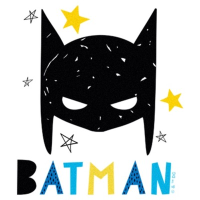 Infant's Batman Mask Doodles Onesie - White - 12 Months : Target