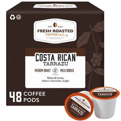 Fresh Roasted Coffee - 48 Ct Costa Rican Tarrazu Medium Roast Single ...