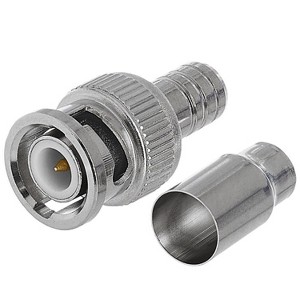 Cmple - BNC Crimp-On Connector for RG59 Coaxial Cable, Solderless 2 ...