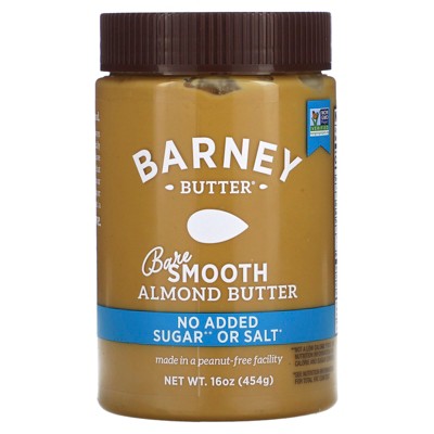 Barney Butter Bare Almond Butter, Smooth, 16 Oz (454 G) : Target
