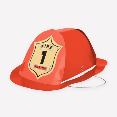 Meri Meri Firefighter Hats (pack Of 8) : Target