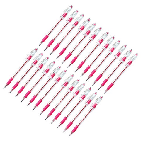 Pentel R.s.v.p. Ballpoint Pen, Fine Point, Pink, Pack Of 24 : Target