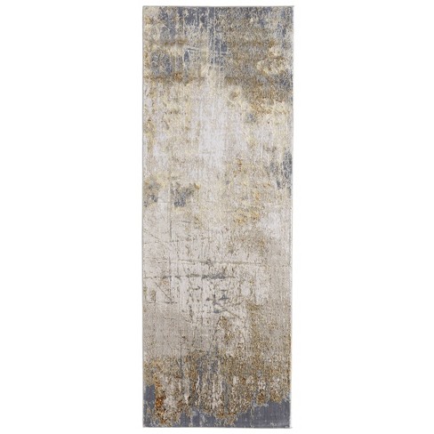 Aura Modern Abstract Ivory/brown/gray Area Rug : Target