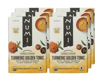 Numi Turmeric Amber Sun Tea - Case Of 6/15 Bags : Target
